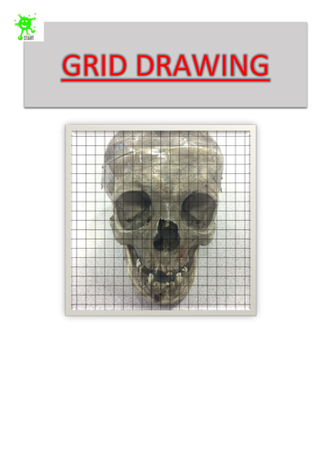 Art. Skull Grid Drawing 11 | Teaching Resources