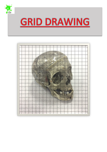 Art. Skull Grid Drawing 6 | Teaching Resources