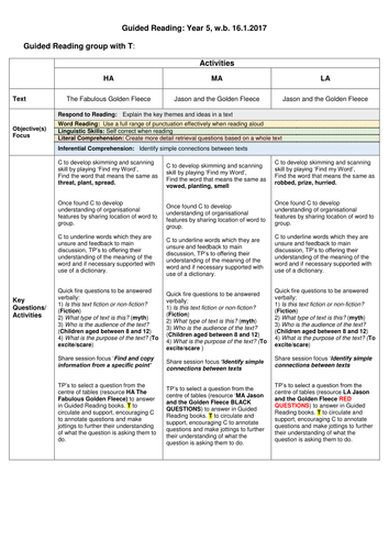 Greek myths - Jason and the Golden Fleece 3 way differentiated guided ...