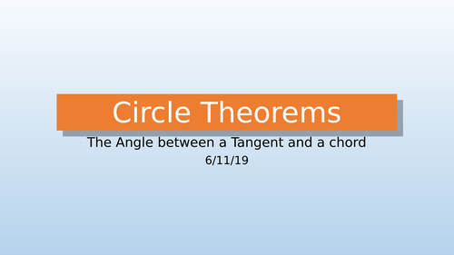 Circle Theorems | Teaching Resources