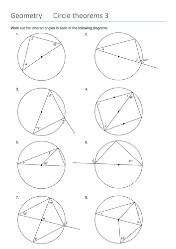 Circle Theorems | Teaching Resources