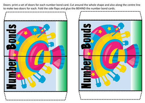 NUMBER BONDS CARDS TO 50 - MATHS NUMERACY DISPLAY EYFS KEY STAGE 1 ...