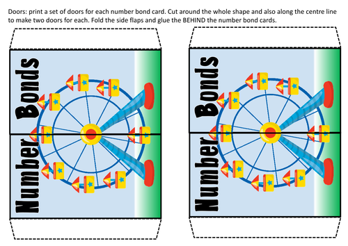 NUMBER BONDS CARDS TO 50 - MATHS NUMERACY DISPLAY EYFS KEY STAGE 1 ...