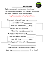 Magic Potion Poem | Teaching Resources