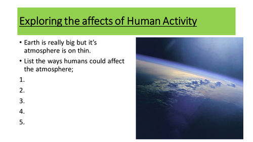 The Effects of Human Activity | Teaching Resources