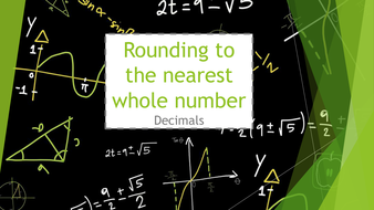 Maths: Rounding to the nearest whole number | Teaching Resources