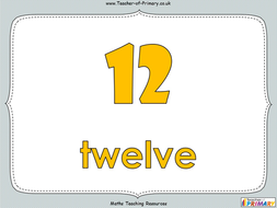 Number Words - Eleven to Twenty | Teaching Resources