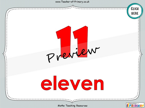 Number Words - Eleven to Twenty | Teaching Resources