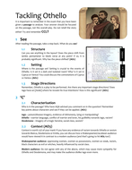 AQA English Lit: Tackling the Othello Extract Exam Question | Teaching ...