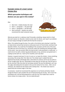 Example meal review - non-fiction writing task | Teaching Resources