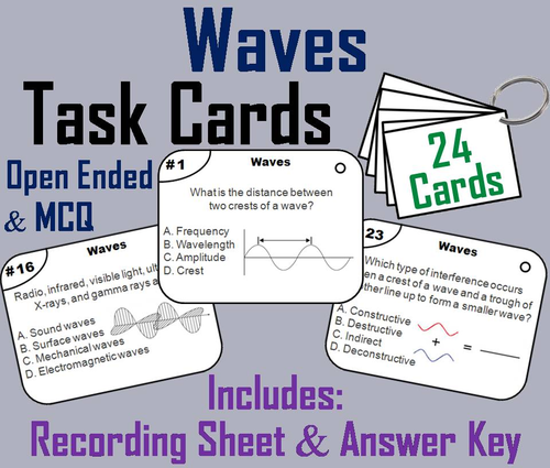 Physical Science Task Cards: Waves, Circuits, Energy, States of Matter ...