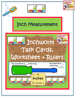 Inchworm Task Cards - Worksheet - and Rulers | Teaching Resources