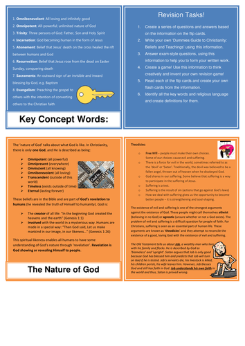 Christianity: Beliefs and Teachings Flip Cards Revision Cards ...