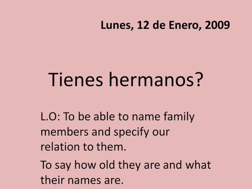 Spanish Family Activity. La Familia. | Teaching Resources