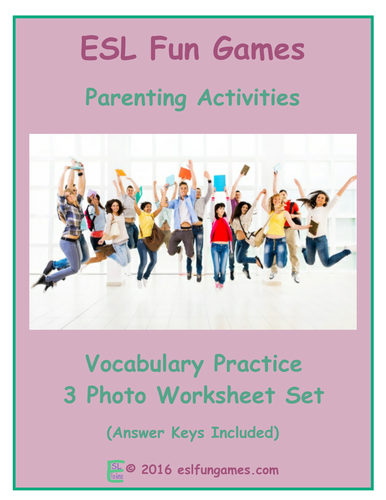 Parenting Activities 3 Photo Worksheet Set | Teaching Resources
