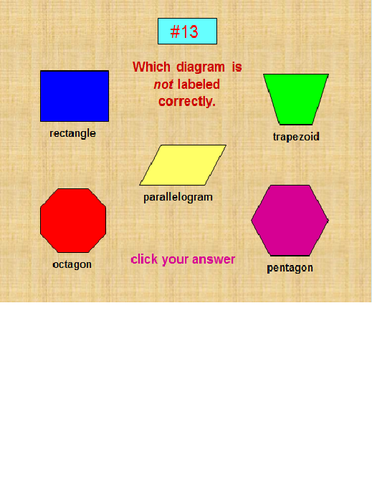 Geometry PowerPoint Fun Quiz | Teaching Resources