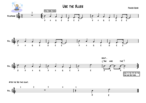 Use the Blues - a fun piece for classroom tuned percussion in the style ...