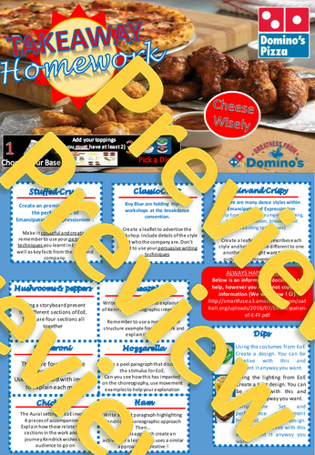 Emancipation of Expressionism GCSE Dance (9-1) AQA Dance Dominos ...