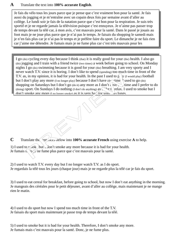 The Imperfect Tense in French | Teaching Resources