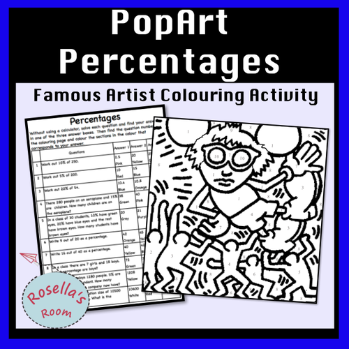 Percentages Colour by Number Activity | Teaching Resources