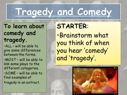 Shakespeare tragedy and comedy | Teaching Resources