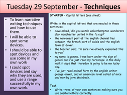 Narrative writing techniques | Teaching Resources