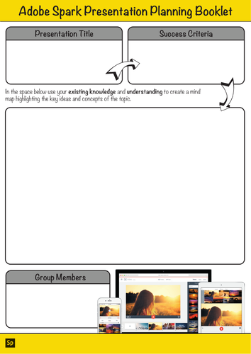 Adobe Spark Presentation Planning Booklet | Teaching Resources