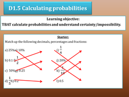 Calculating probabilities | Teaching Resources