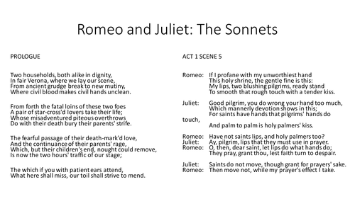 AQA English Literature Shakespeare: Romeo and Juliet | Teaching Resources