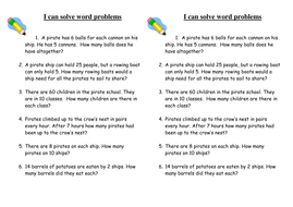One step word problems | Teaching Resources