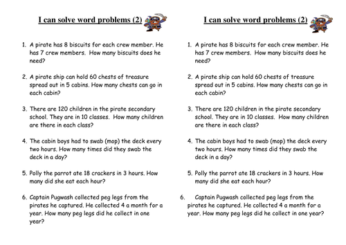 One step word problems | Teaching Resources