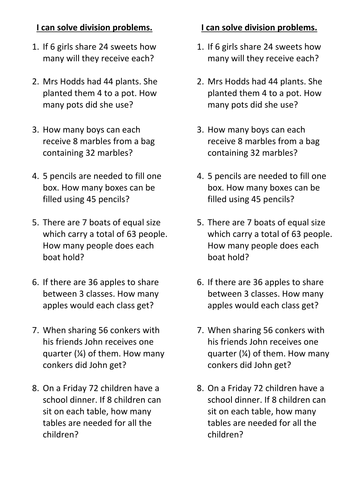 One step word problems | Teaching Resources