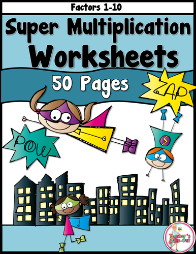 Super Multiplication Worksheets | Teaching Resources