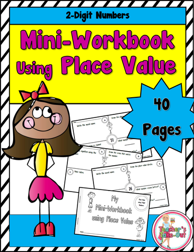 Mini Workbook Using Place Value with 2-Digit Numbers | Teaching Resources