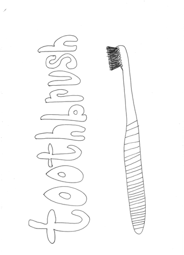 Toothbrush: Colouring Page (Daily Routine, Keeping Healthy) | Teaching ...