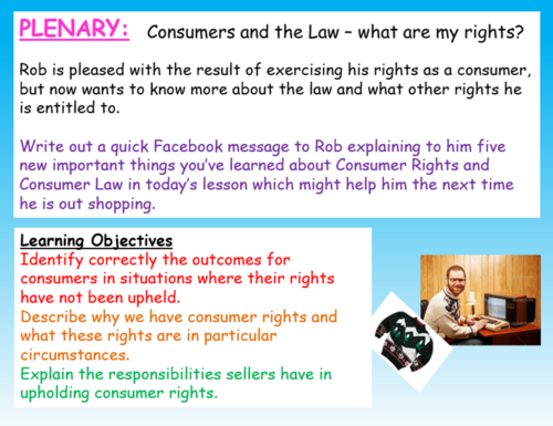 Consumer Rights and Responsibilities | Teaching Resources