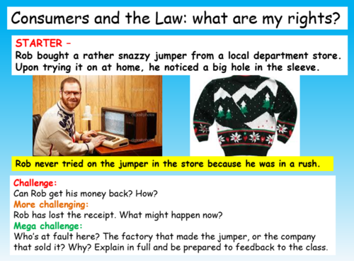 Consumer Rights and Responsibilities | Teaching Resources