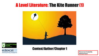 A Level: The Kite Runner (1) Chapter 1 | Teaching Resources
