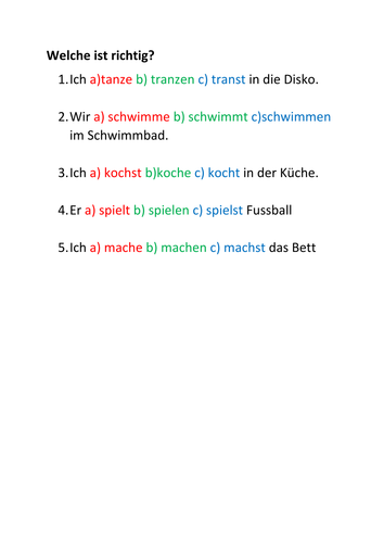 An Introduction to Pronouns, Verbs and Infinitives in German ...