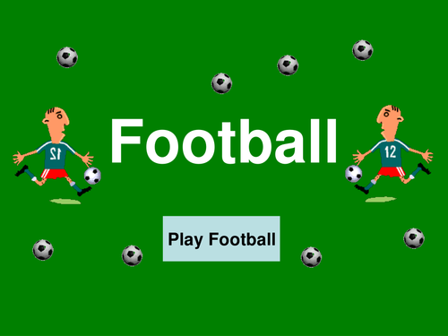 Football starter or plenary | Teaching Resources