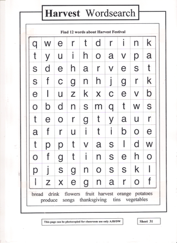 Harvest Festival | Teaching Resources