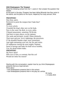 AQA GCSE The Tempest 15 extracts and questions for exam practice. by ...