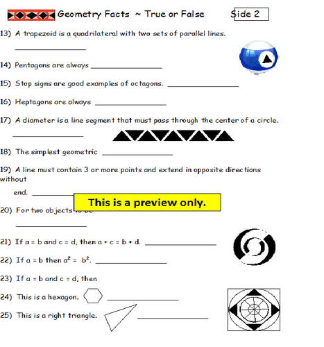 Geometry Bundle 7 Worksheets Incl. Word Problems | Teaching Resources Geometry Bundle 7 Worksheets Incl. Word Problems | Teaching Resources