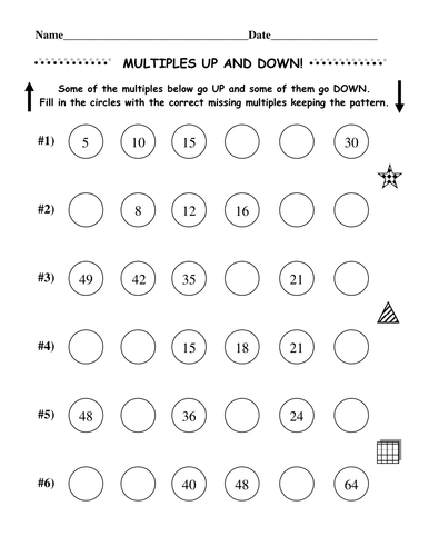 Multiples UP and DOWN | Teaching Resources
