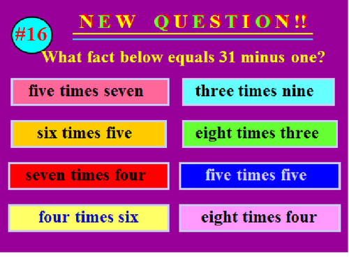 Multiplication Facts PowerPoint TWO | Teaching Resources