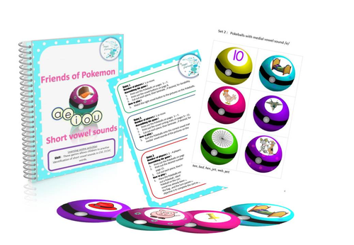 Friends of Pokemon - Phonics - vowel sounds (with free printables ...
