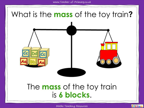 Measuring Mass Using Non-Standard Units - Year 1 | Teaching Resources