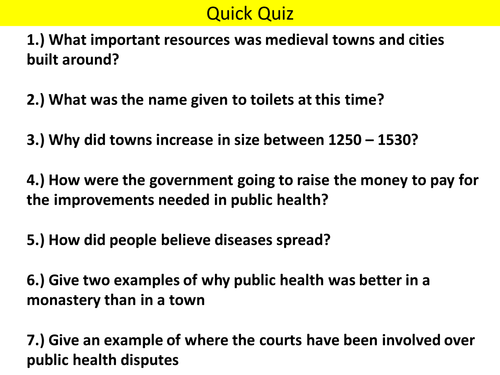 AQA (9-1) GCSE History - Health and the People - Lessons 1 - 20 ...
