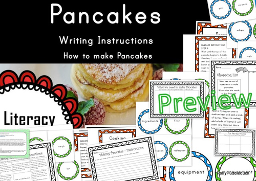 Writing Instructions - How to make Pancakes (KS1) | Teaching Resources