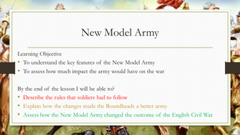 New Model Army | Teaching Resources